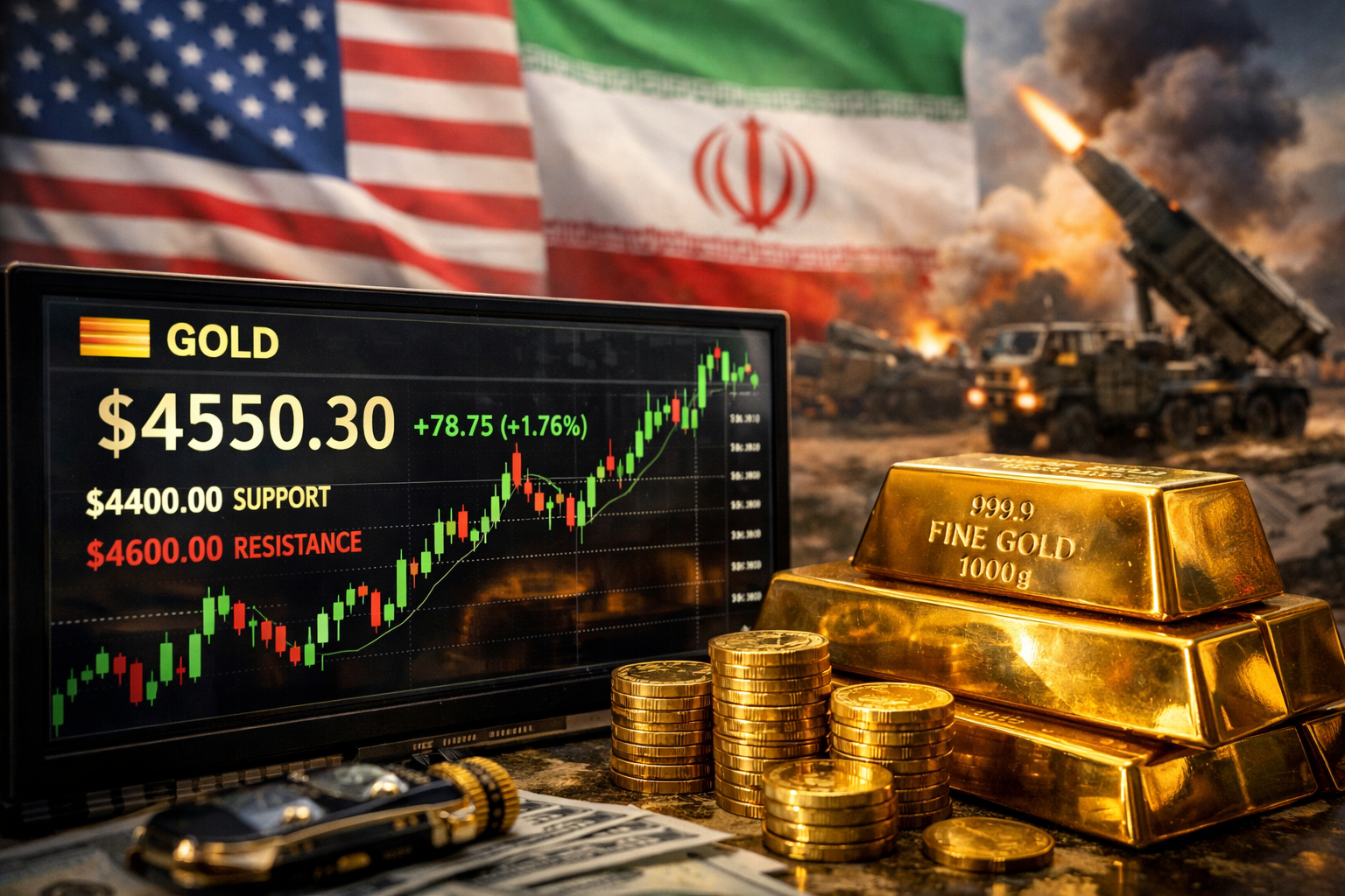 US–Iran Tensions Signal Gap-Up Opening for Gold as Safe-Haven Demand ...