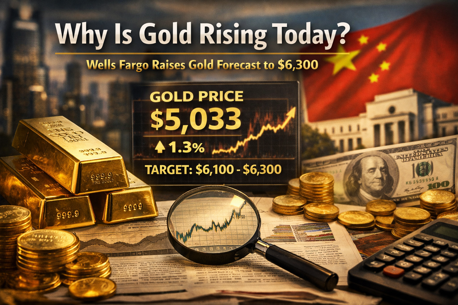 Why Is Gold Rising Today? Wells Fargo Lifts Gold Forecast to $6,300 ...